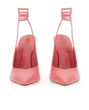 Attico Polished Strap Detailed Pumps - Red