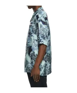 Off-White Printed Bowling Shirt - Blue