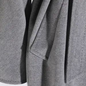 Max Mara Madame Double-breasted Belted Coat - Light Gray