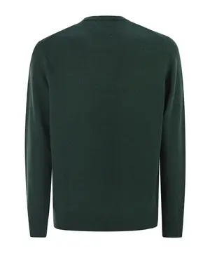 MC2 SAINT BARTH Vacanze Di Natale" Logo Jacquard Jumper - Green
