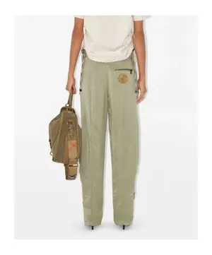 Burberry Tapered-leg Zip Detailed Trousers - Skylark