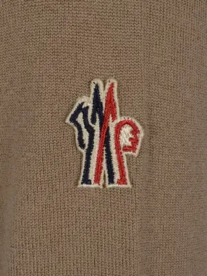 Moncler Logo Embroidered High Neck Jumper - No