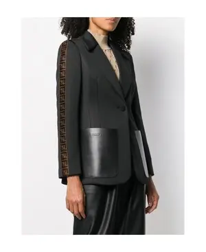 Fendi Ff Motif Stripe Blazer