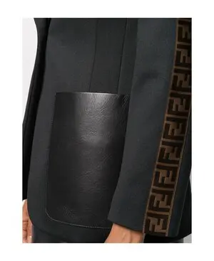 Fendi Ff Motif Stripe Blazer