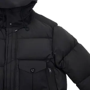 TEN C Hooded Quilted Puffer Jacket