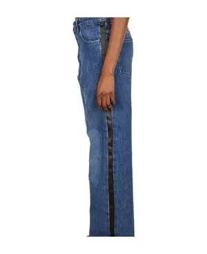 Miu Miu Straight Leg Jeans With Logo Detail