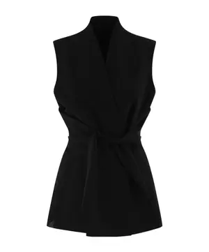 Rick Owens Sleeveless Tie-waist Gilet