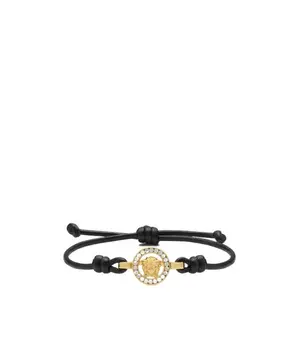Versace Medusa '95 Embellished Bracelet - Black