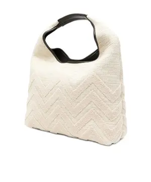 Missoni Zigzag Pattern Tote Bag - Nude