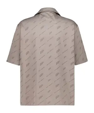 Off-White Jacquard Bowling Shirt - Nude