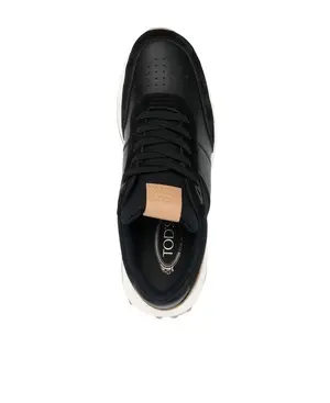 TOD'S Panelled Lace-up Sneakers - Black