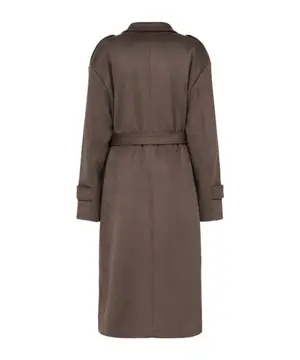 THE FRANKIE SHOP Pembroke Faux Suede Trench Coat