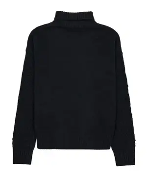 Max Mara High-necked Long-sleeved Sweater With Ribbed Details