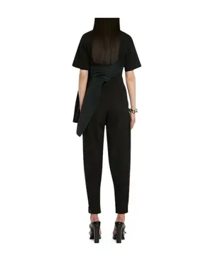 Alexander McQueen Asymmetrical Ruched T-shirt