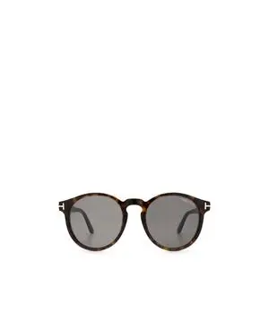 TOM FORD Ian Round Frame Sunglasses - Gray