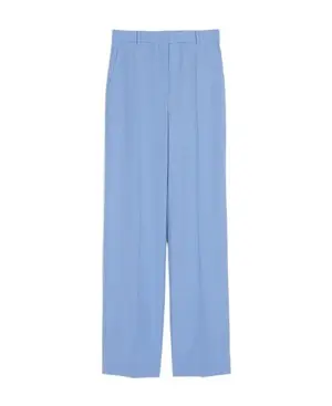 Max Mara High Waist Wool Trousers - Blue