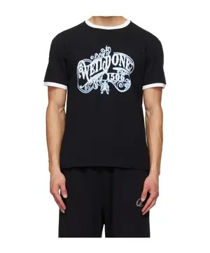 We11Done Retro Logo Crew Neck T-shirt