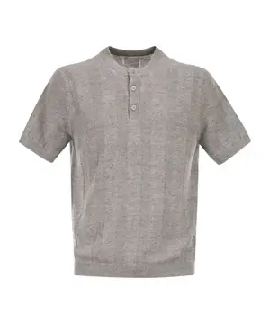 Men's Polos with Buttoned Neckline