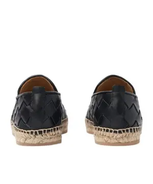 SCAROSSO Martina Woven Espadrilles - Black