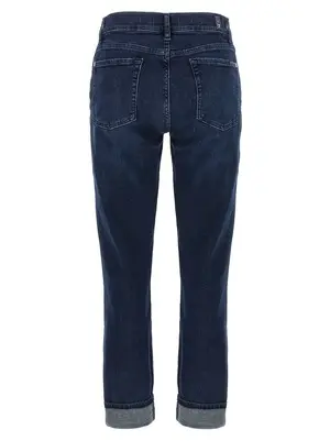 7 For All Mankind Relaxed Skinny Jeans With Cropped Legs