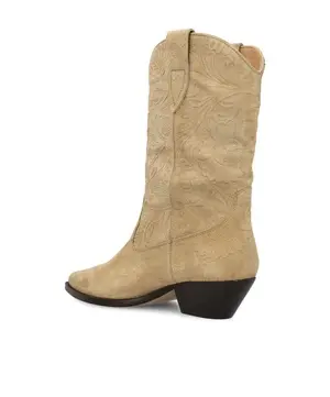 Isabel Marant Étoile Embossed Suede Ankle Boots