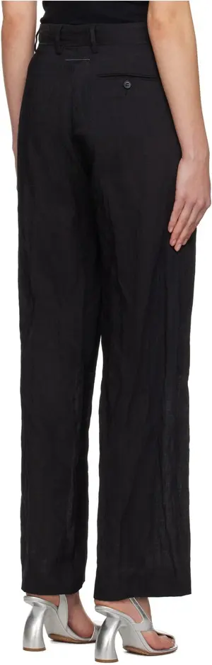 MAISON MARGIELA Single-stitch Logo Flared Trousers