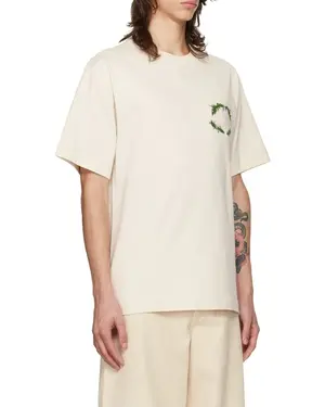 Burberry Logo Embroidered Crewneck T-shirt