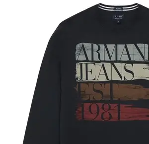 Emporio Armani T-shirt With Round Neck And Long Sleeves