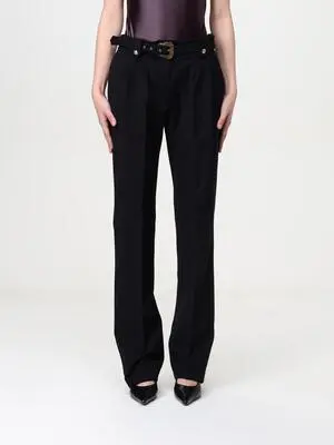 Versace Belted High Waisted Tailored Trousers
