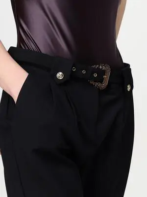 Versace Belted High Waisted Tailored Trousers