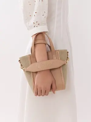 Chloé Small Sense Tote Bag - Nude