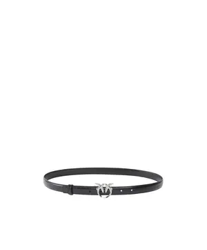 Pinko Bird-buckle Slim Leather Belt