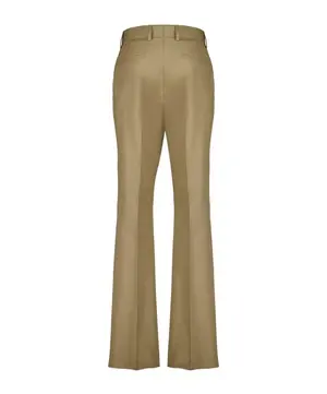 FERRAGAMO Pleated Chinos - Brown