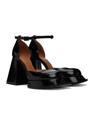 SHUSHU/TONG 83mm Block-heel Mary Jane Pumps
