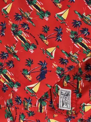 Polo Ralph Lauren All-over Print Drawstring Waist Swim Shorts