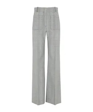 Victoria Beckham Pinstriped Straight-leg Trousers
