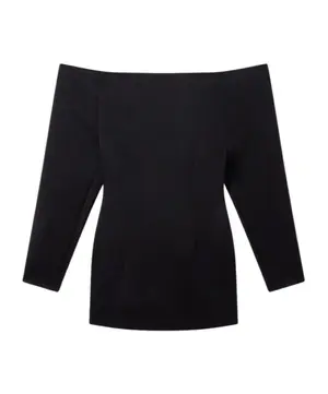 Stella McCartney Off-shoulder Long-sleeve Mini Dress