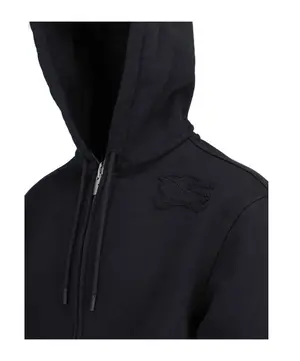 Burberry Zip-up Drawstring Hoodie - Black