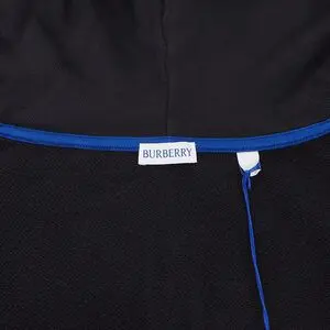 Burberry Zip-up Drawstring Hoodie - Black