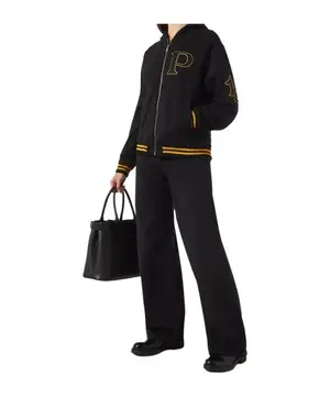 Prada Logo Zip-up Hoodie
