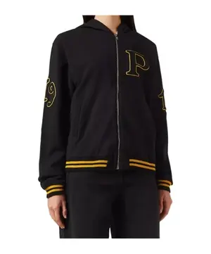 Prada Logo Zip-up Hoodie