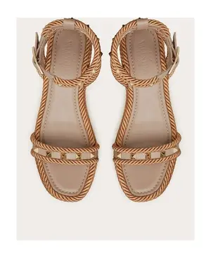 Valentino Garavani Rockstud Open Toe Flatform Sandals