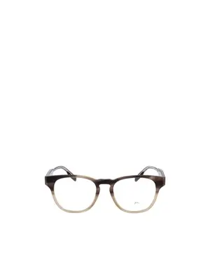 Zegna Round Frame Eyeglasses - White