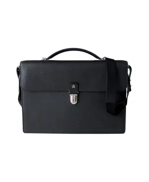 Dunhill Logo Briefcase - Black