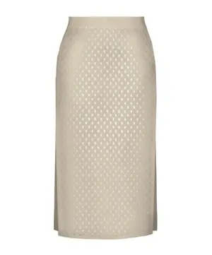 MC2 SAINT BARTH Darline Crochet Midi Skirt