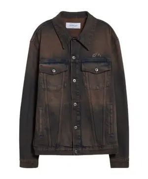 Off-White Overdyed Denim Skate Jacket - Black