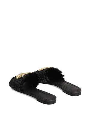 Dolce & Gabbana Logo Slides - Black