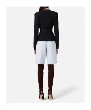 Elisabetta Franchi Belted Tricot Jacket