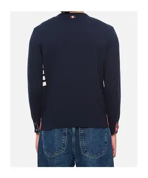 Thom Browne Four Bar Knitted Pullover