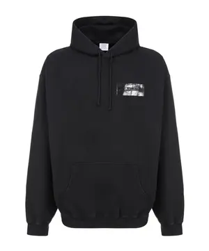 Vetements Long-sleeve Logo-patch Hoodie